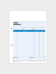 Order/bestelbon – Finiblok